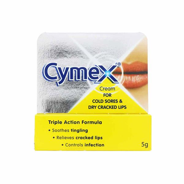 Cymex Cream Triple Action Formula for Cold Sore & Dry Cracked Lips ...