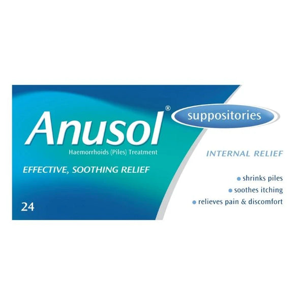 Anusol Suppositories 24 Pack - Rosscarbery Pharmacy