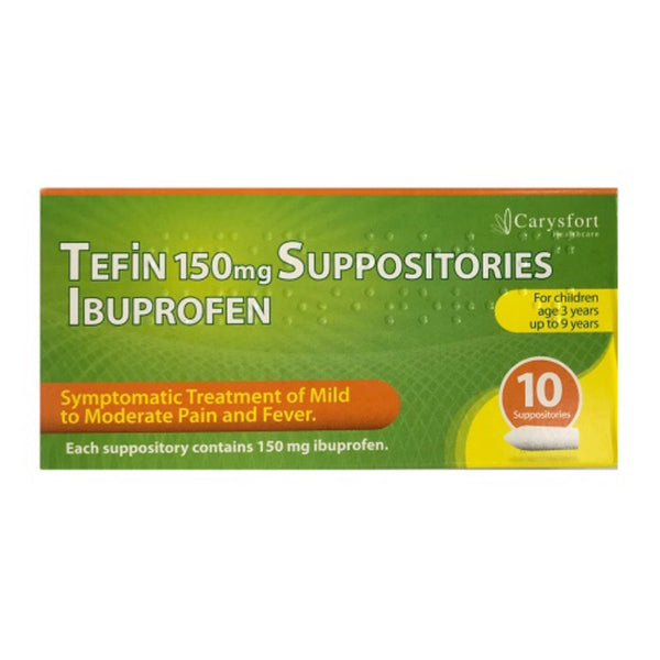 TEFIN 150MG SUPPOSITORIES - Rosscarbery Pharmacy
