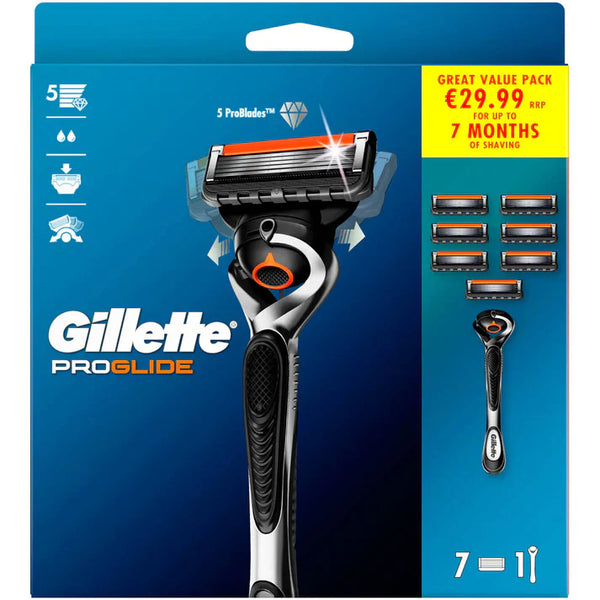 Gillette Proglide Great Value Pack 7 Months Of Shaving - Rosscarbery ...
